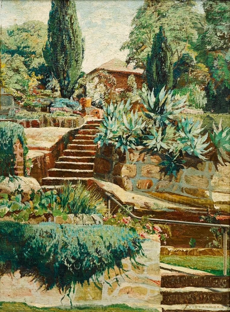 Freda Robertshaw | Steps to Redleaf Pool | MutualArt