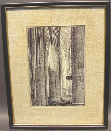 James Perry Wilson | INTERIOR OF A CATHEDRAL | MutualArt