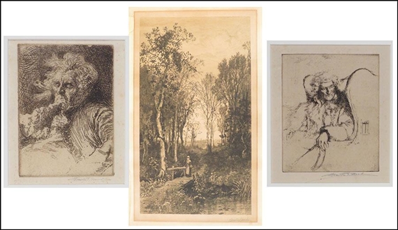 Hamilton Hamilton | 3 Works: Girl on a Bridge and Others | MutualArt