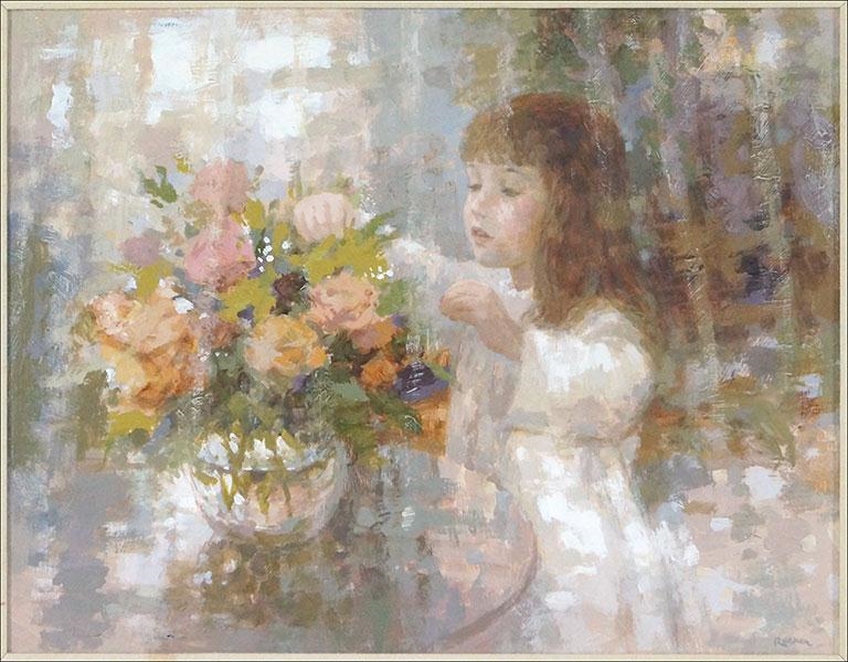 Harrison Rucker | Stephanie with Flowers | MutualArt