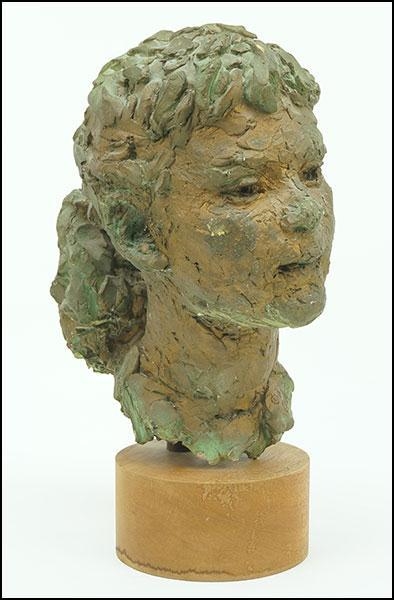 Robert Berks | Bust of a Girl with a Ponytail (1958) | MutualArt