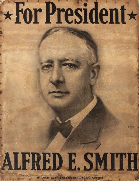 Alfred Smith | PRESIDENTIAL CAMPAIGN POSTER (Circa 1928) | MutualArt