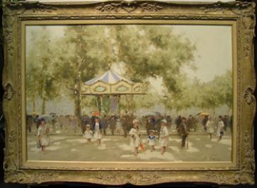 André Gisson | Carousel In The Park | MutualArt
