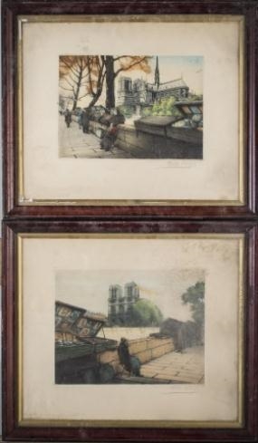 Victor Valery | 2 Works: Views of Notre Dame | MutualArt