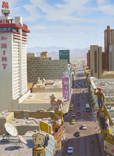 James Doolin | Fremont Street, Las Vegas (1988) | MutualArt