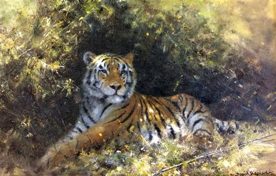 David Shepherd | tiger in the bush (1995) | MutualArt