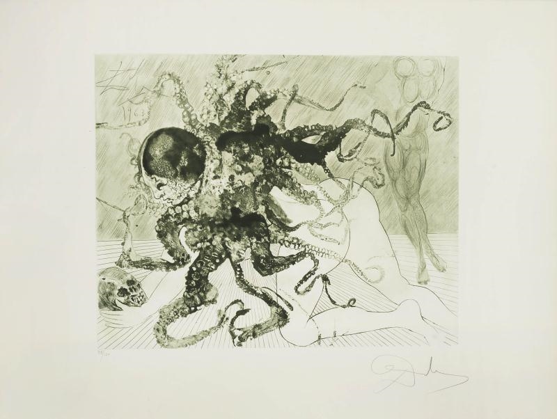 Salvador Dalí | Medusa, from Mythologie (Michler & Löpsinger 131a ...