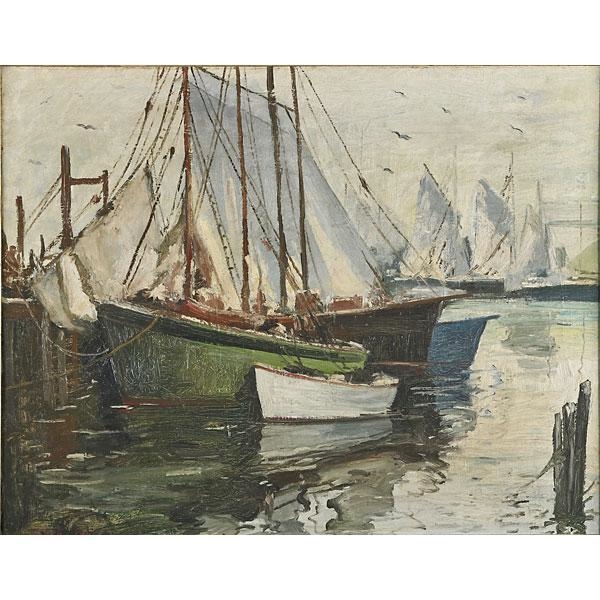 Cesare Ricciardi | Docked sailboats | MutualArt