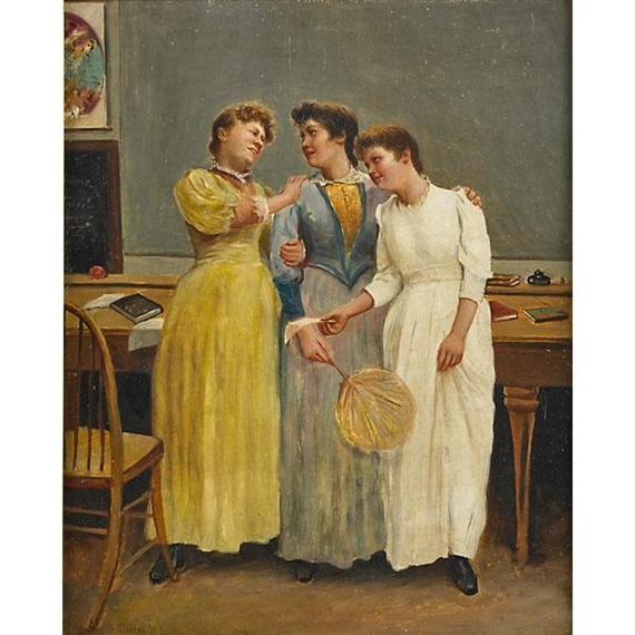 Unknown | Portrait of three victorian women (1896) | MutualArt
