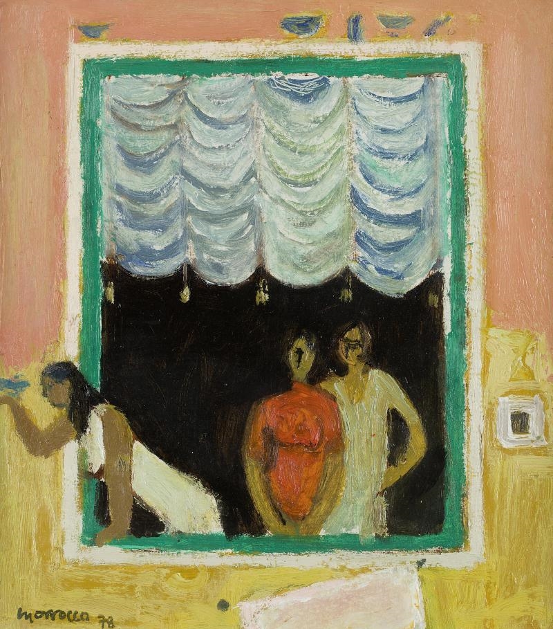 Alberto Morrocco | A Window in Lucca (1978) | MutualArt