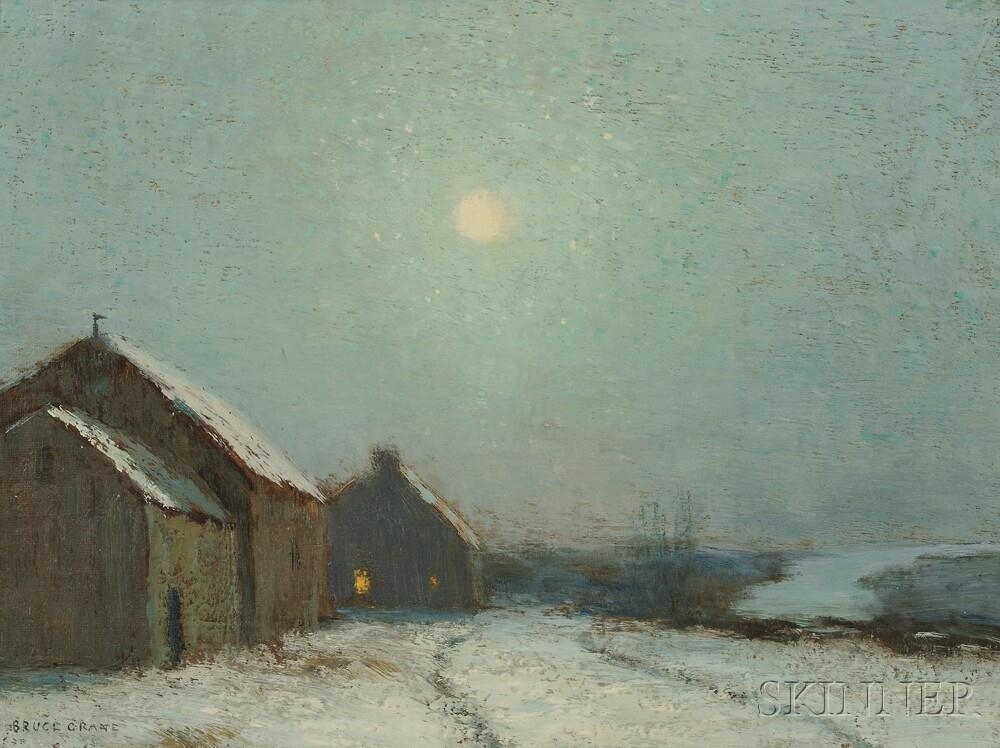 Bruce Crane | WINTER LANDSCAPE | MutualArt