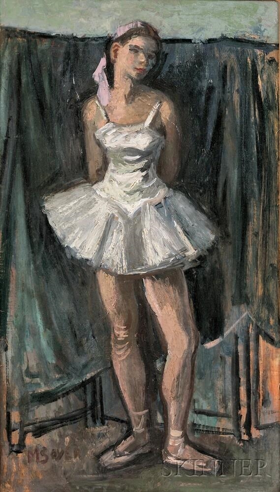 Moses Soyer | Standing Dancer | MutualArt