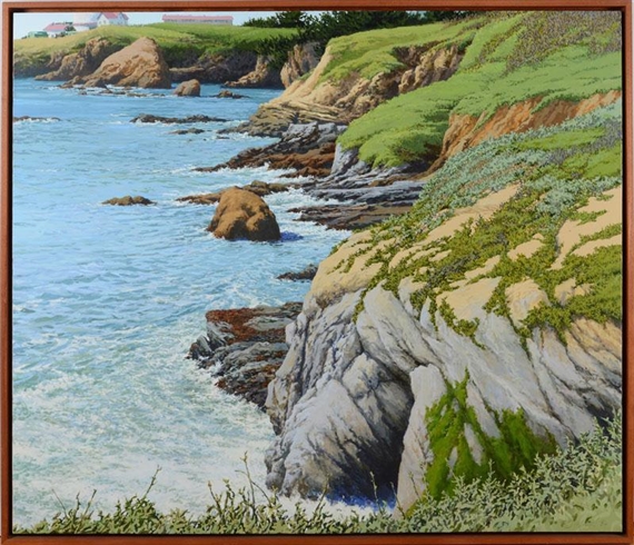 Peter Loftus | Lighthouse at Pigeon Point (1984) | MutualArt