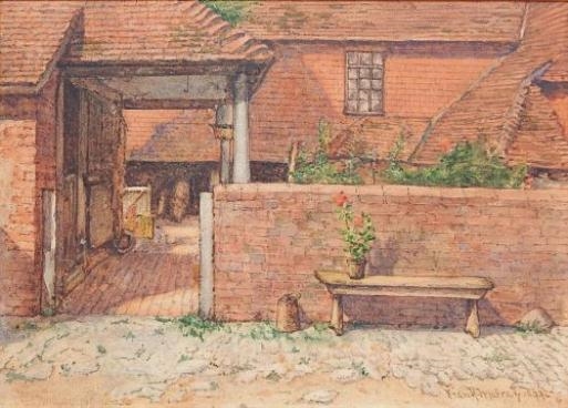 Frank Murray | Courtyard Interior (1899) | MutualArt