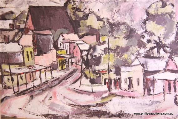 Charles Bush | Untitled Street scene | MutualArt
