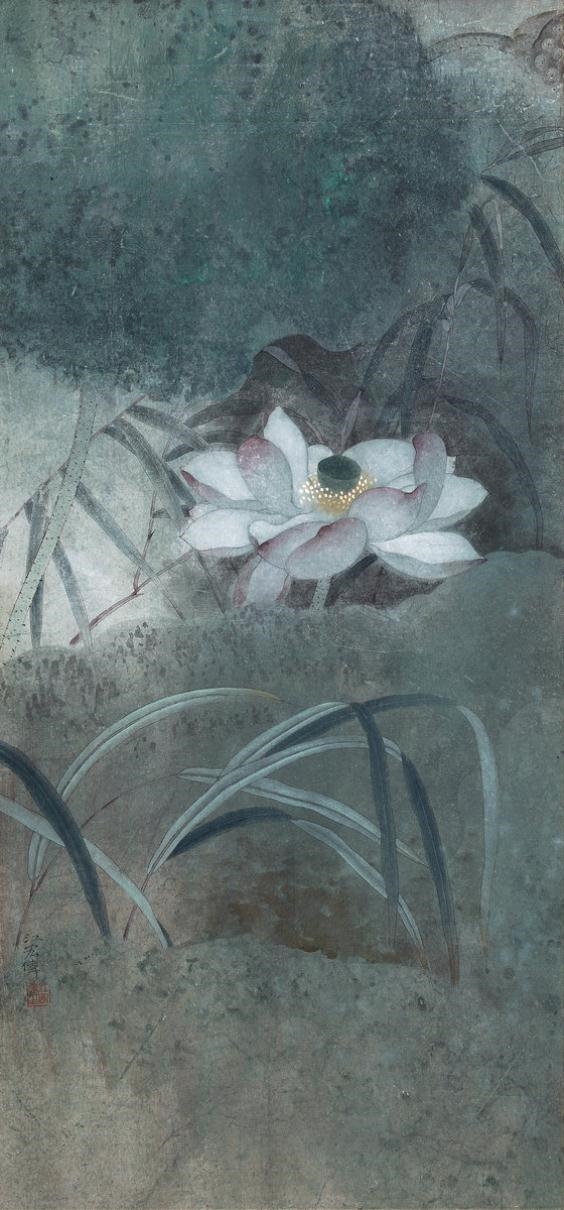 Jiang Hongwei | FISHES AND LOTUS | MutualArt