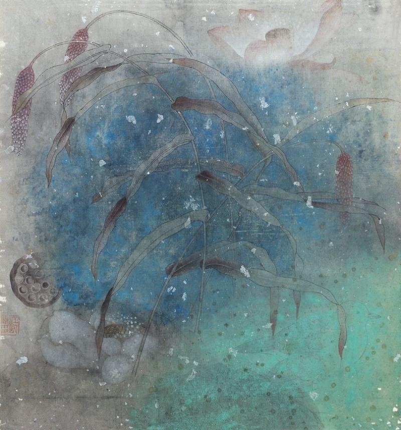 Jiang Hongwei | FISHES AND LOTUS | MutualArt