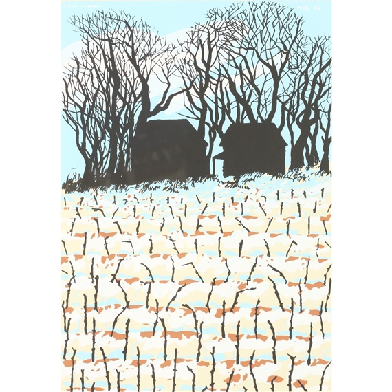 Maud Gatewood | Field in Snow (1983) | MutualArt