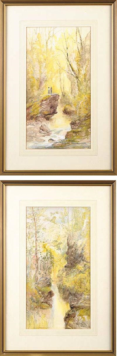 William Widgery | 2 WORKS: ON THE LYD; DEVON | MutualArt