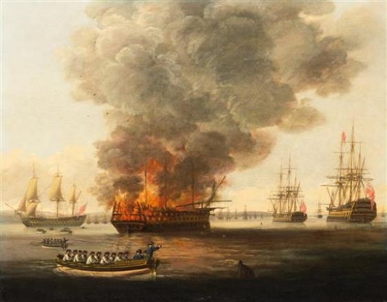 Thomas Elliott | The Loss of the HMS Boyne | MutualArt