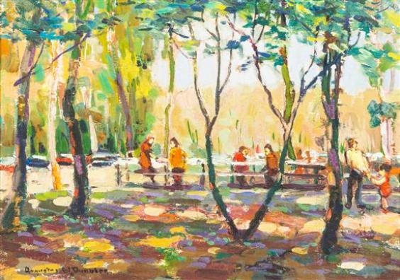 Augustus William‏ Dunbier | Picnic at the Park | MutualArt