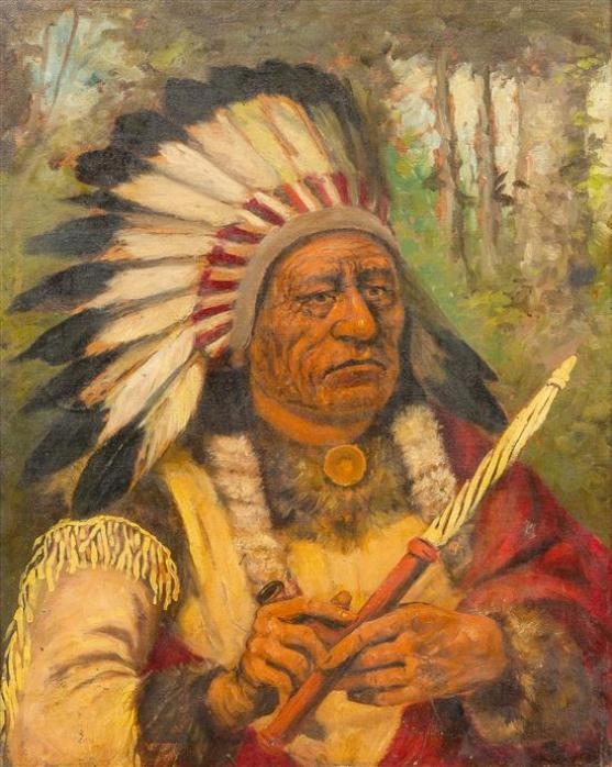 Henry Herman Cross | Portrait of Uncapapa Sioux Honorary High Chief ...