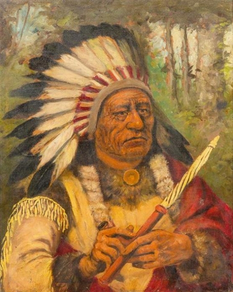 Henry Herman Cross | Portrait of Uncapapa Sioux Honorary High Chief ...