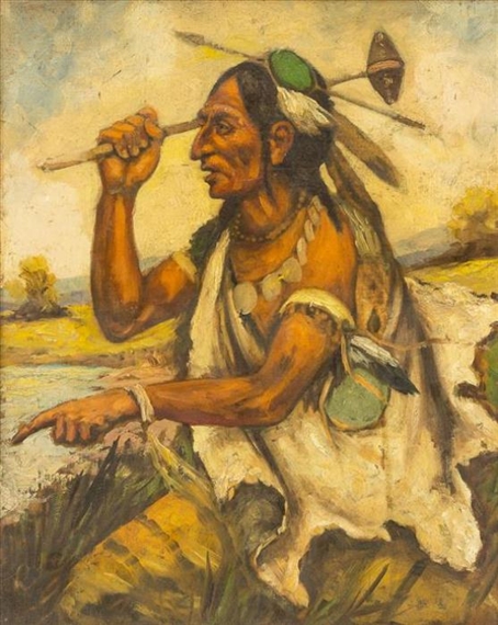 Henry Herman Cross | Portrait of Ta-Tay-Hac-Don, Sioux Indian Chief ...