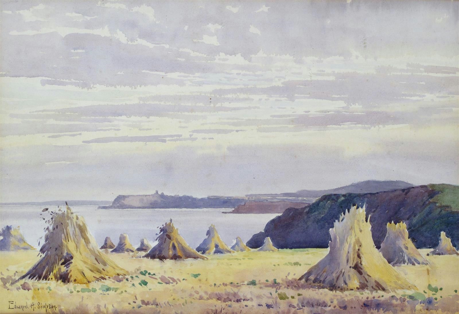 Edward H. Simpson | Cornfield, Burniston Bay, Nr. Scarborough | MutualArt