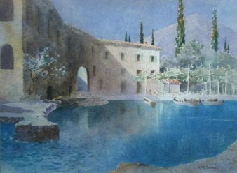 Henry Richard Beadon Donne | Alpine village | MutualArt