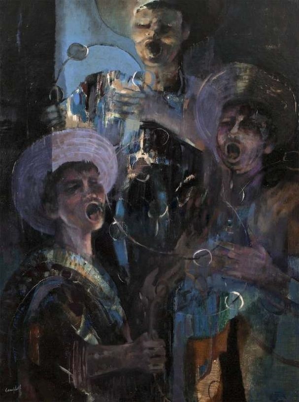 George Campbell | CAROL SINGERS, MÁLAGA | MutualArt