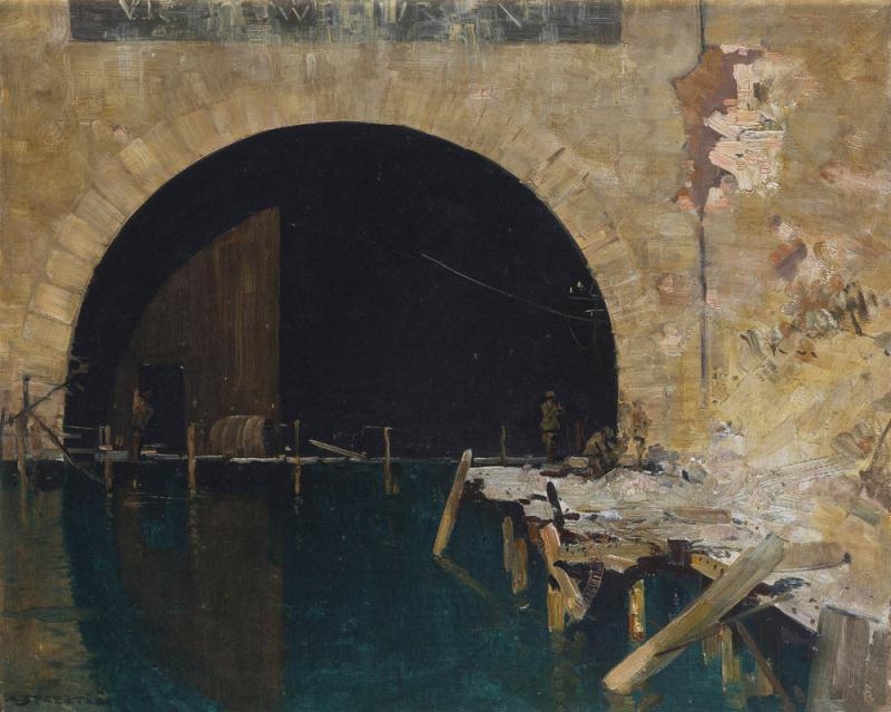 Arthur Streeton | 8th August. The Australian Advance Viewed from an ...