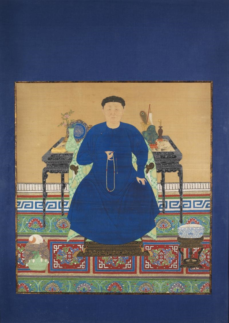 Chinese School, 18th Century | Portrait of a Distinguished Manchu Court ...