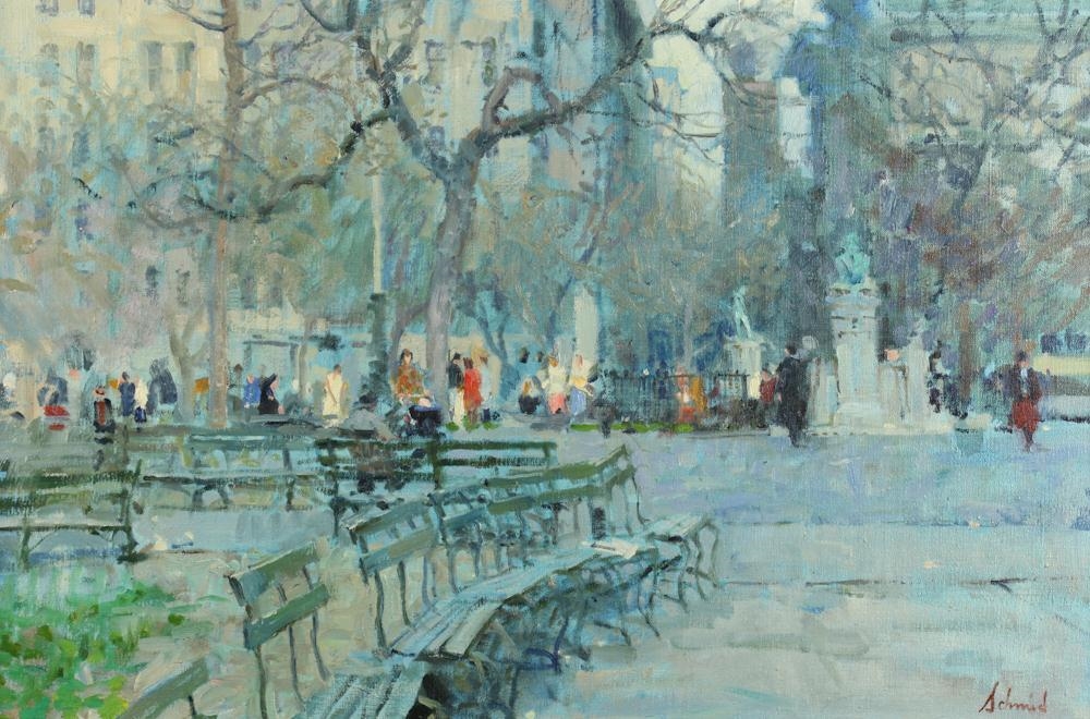 Richard Alan Schmid | Washington Square Park Facing East, Greenwich ...