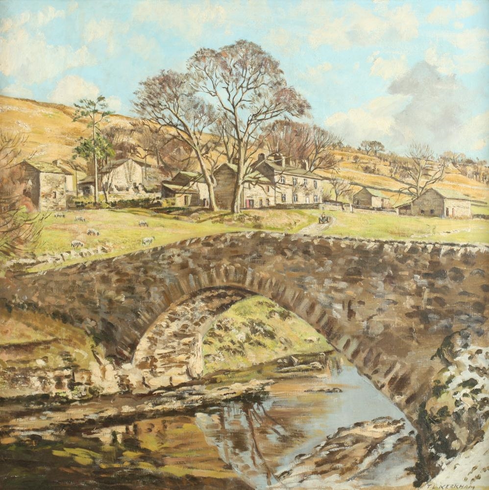 Thomas Leslie Kerkham | Stone Bridge to Farm | MutualArt