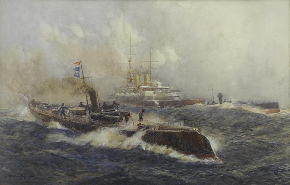 Norman Wilkinson | HMS Camperdown | MutualArt