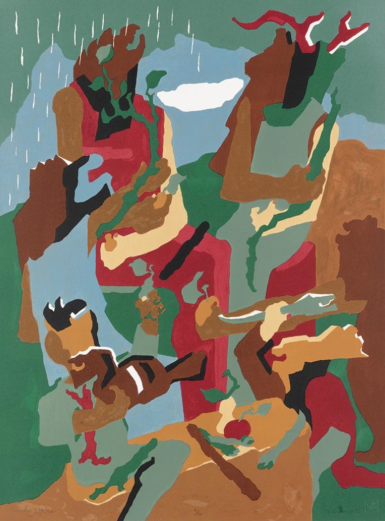 Jacob Lawrence | Artist in the Studio (1994) | MutualArt