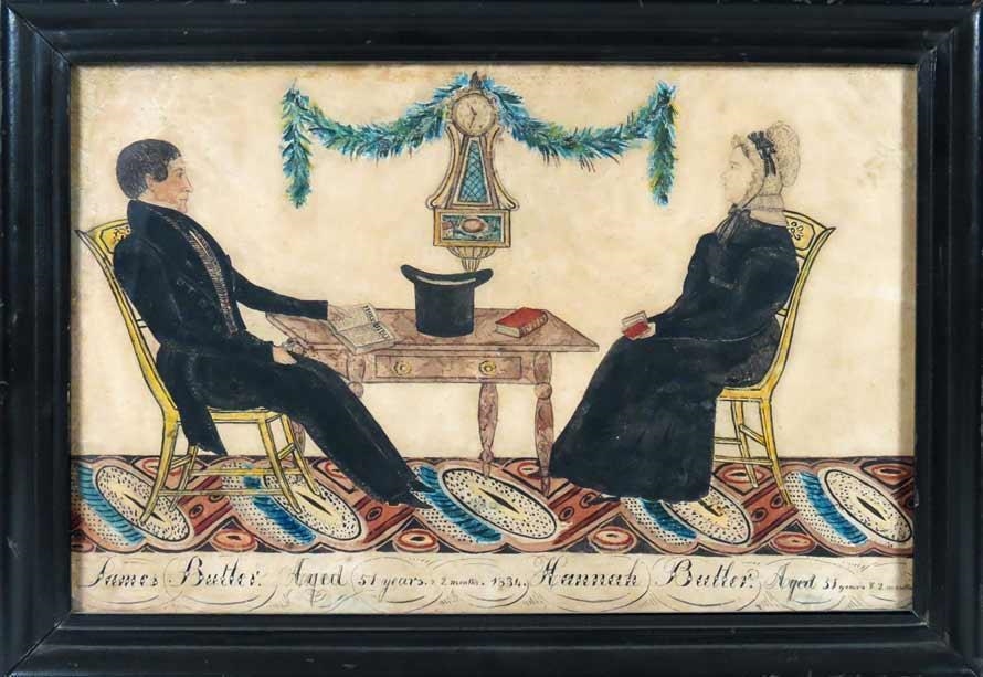 Joseph H. Davis | Folkart portrait | MutualArt