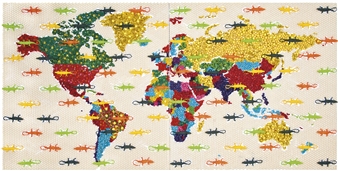 Thaier Helal | A POLITICAL MAP OF THE WORLD (2013) | MutualArt