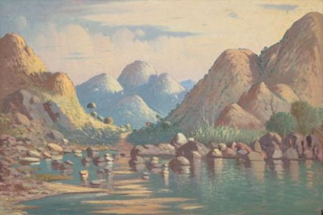 Jack Pohl | River Landscape (1947) | MutualArt