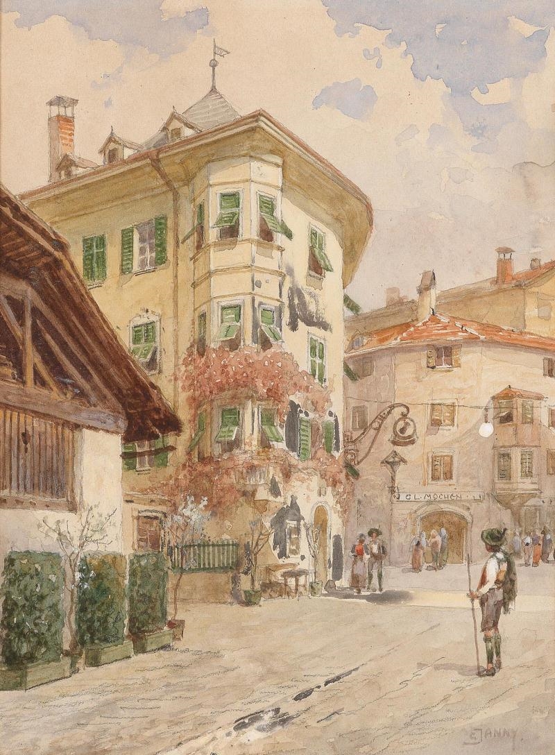 Georg Janny | 2 Works : Winterabend (Evening in winter) ; Sommernacht ...