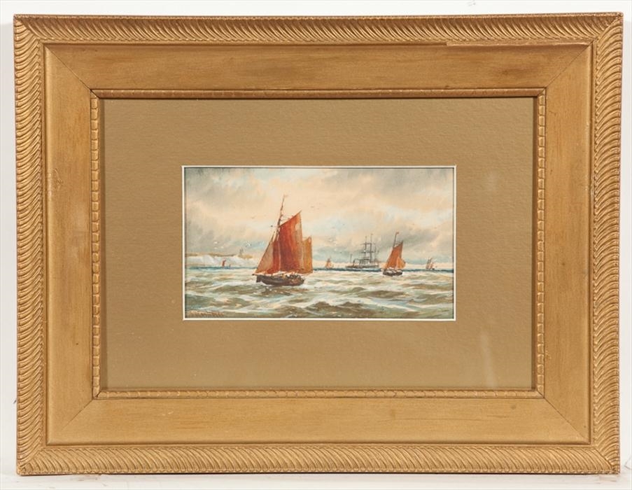 Thomas Mortimer | Ships at dover | MutualArt