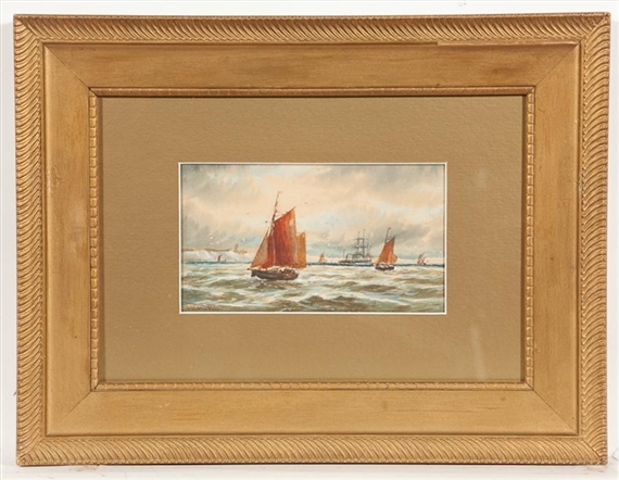 Thomas Mortimer | Ships at dover | MutualArt