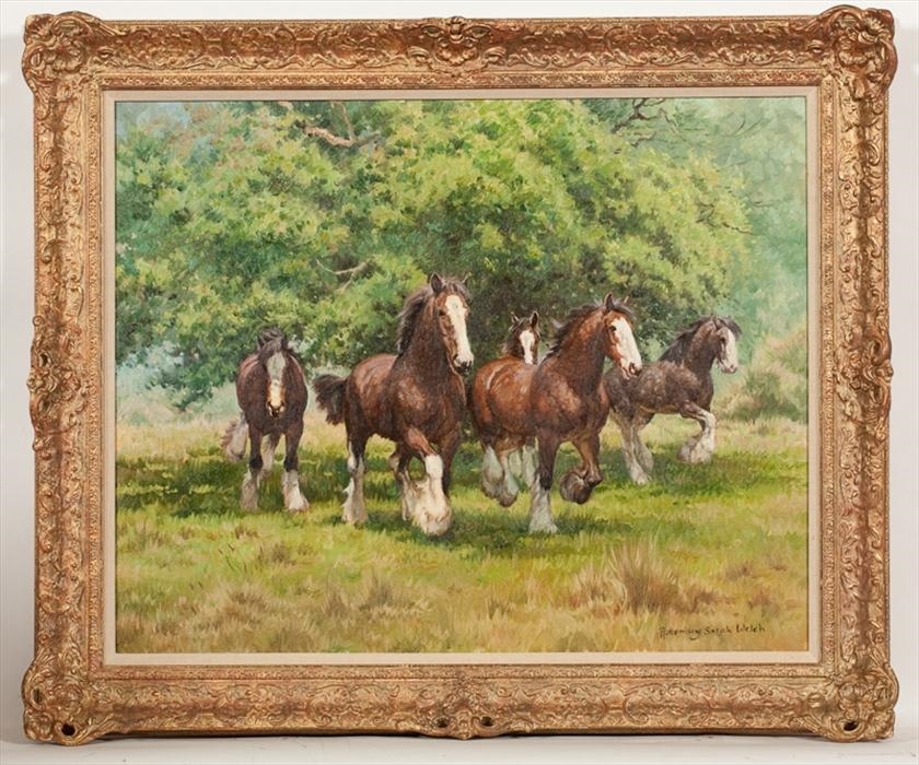 Rosemary Sarah Welch | Clydesdale horses | MutualArt