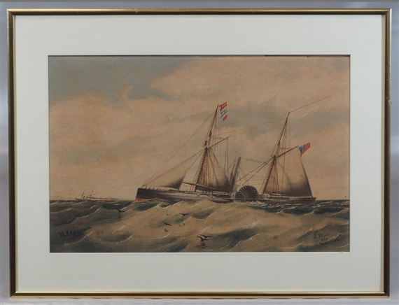 Alexander Stuart | The USS Octorara (1863) | MutualArt