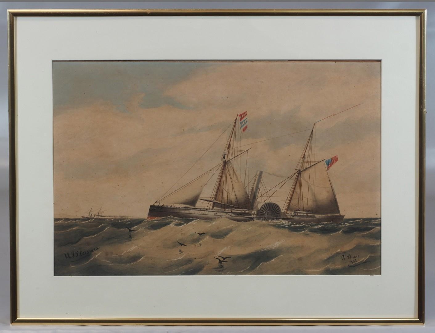 Alexander Stuart | The USS Octorara (1863) | MutualArt