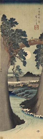 saruhashi bridge hiroshige