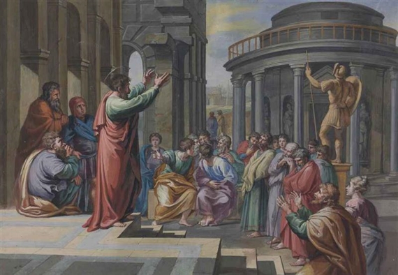 Joseph Goupy | Saint Paul Preaching to the Areopagites | MutualArt