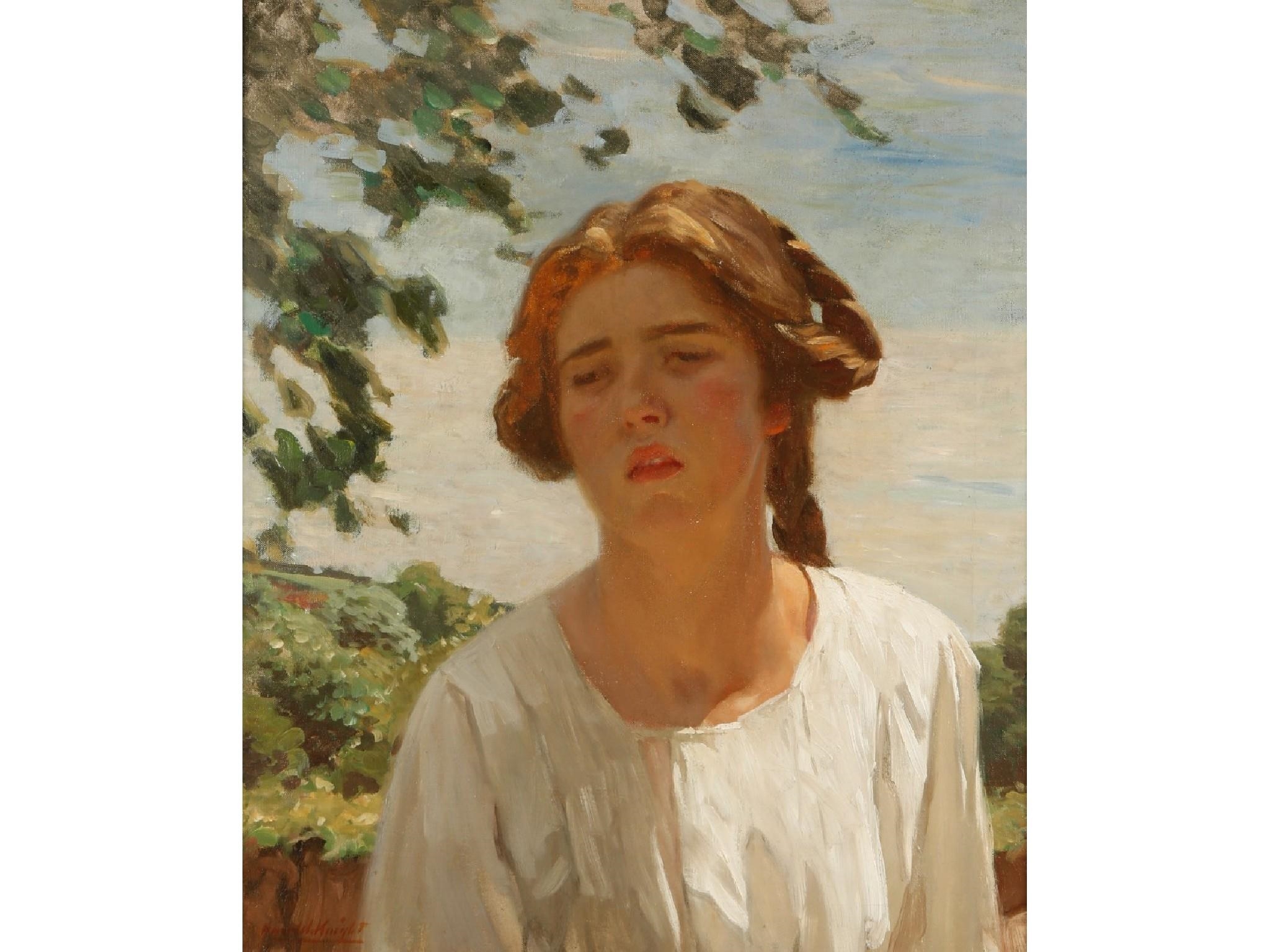 Harold Knight | The chase | MutualArt