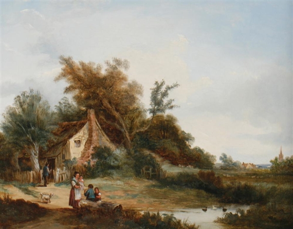 John Westall | Family by a river | MutualArt